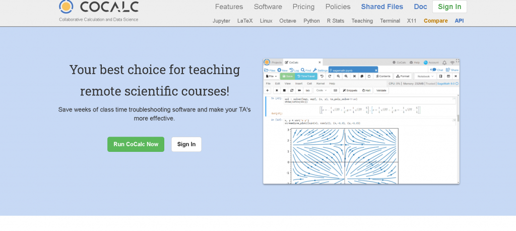 ¿Cómo Utilizar SAGEMATH sin instalación? - Utilizando el portal Cocalc.com - Ecuaciones ...